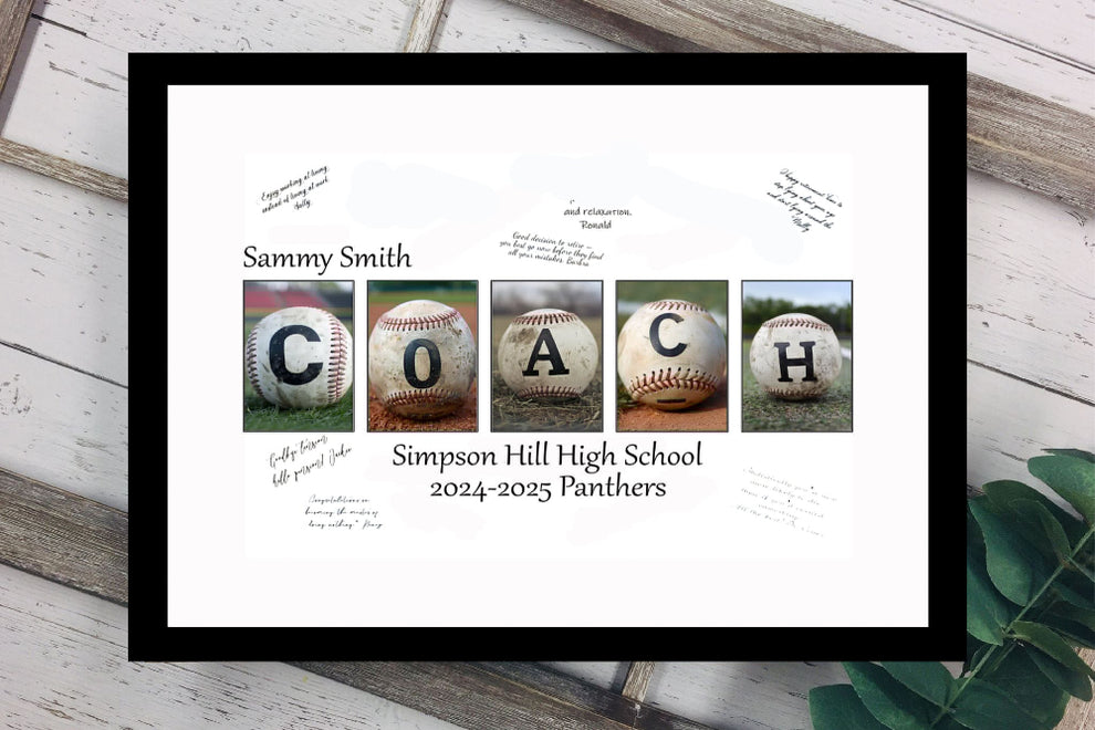 Baseball Coach End Of Season Custom Gift, Little League Coach Personal ...