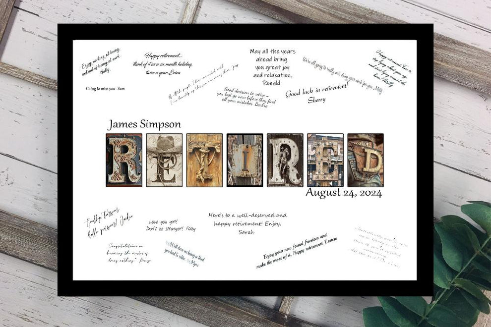 Country Western Retirement Party Guest Book Alternative, Cowboy Gift F ...