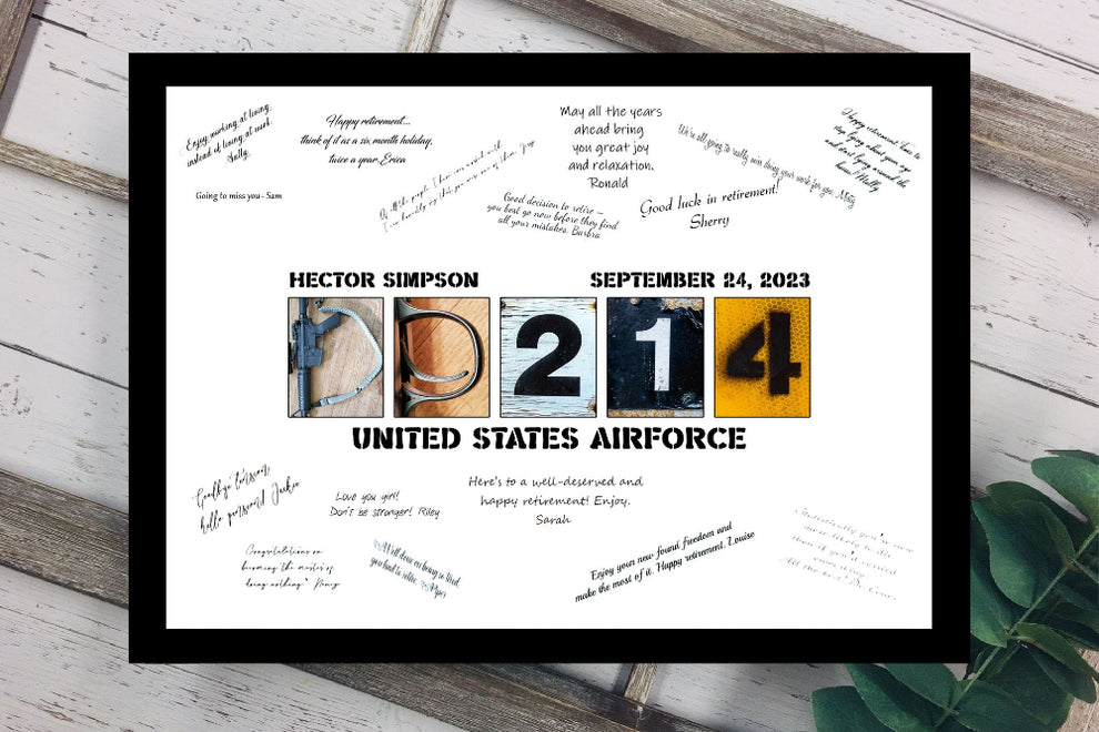 Retired Military DD214 Guest Book Alternative – Simpson Hill Design
