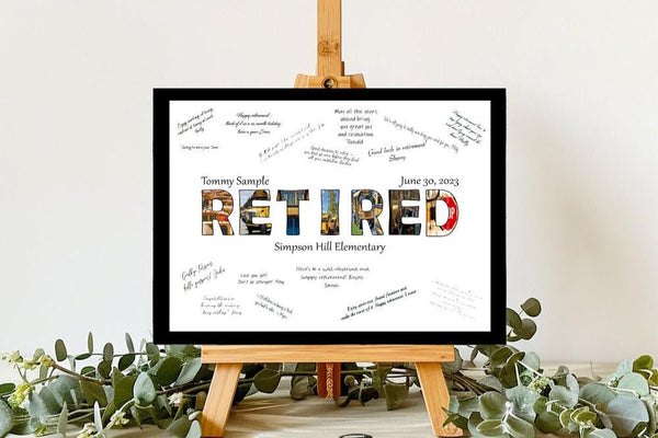 Bus Driver Retirement Party Personalized Guest Book Alternative, Schoo ...