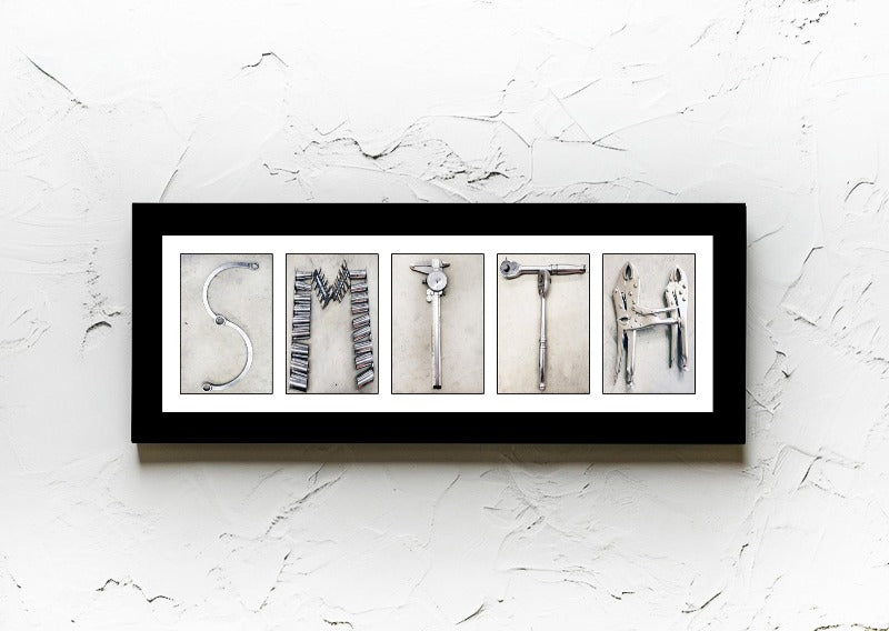 Mechanic Personalized Alphabet Photography Framed Sign – Simpson Hill ...